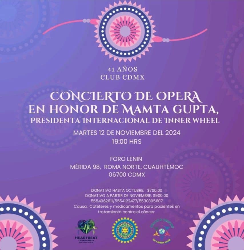 Concierto de Opera - Inner wheel México - Foro Lenin